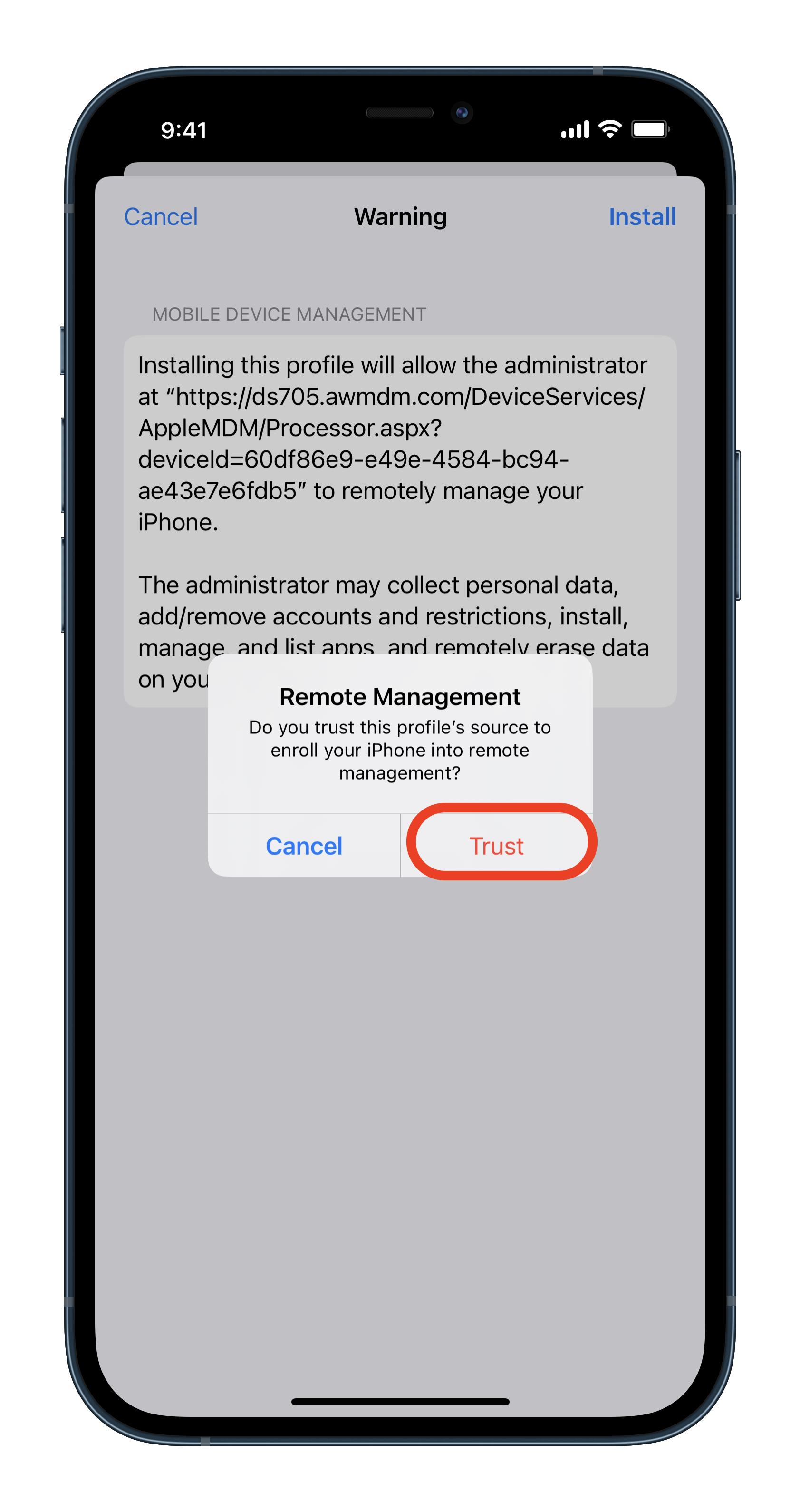 Supervised Global Enrollment – CloudVeil